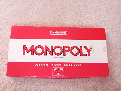 Waddingtons Monopoly Vintage Original 1972 Red Long Box Board Game ...