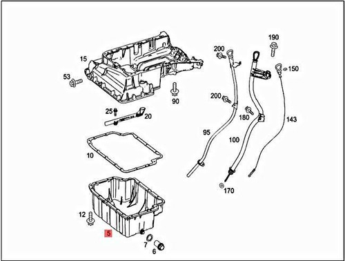 Genuine MERCEDES Oil pan 6510100313 | eBay