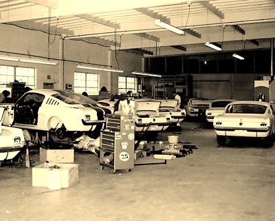 1965 Mustang SHELBY GT 350 Factory Assembly Vintage Car Picture Photo ...