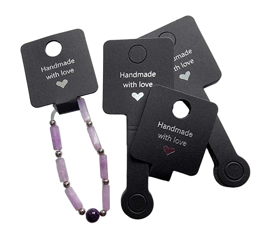 Jewellery Display Cards Necklace Bracelet Self Adhesive Handmade With ...