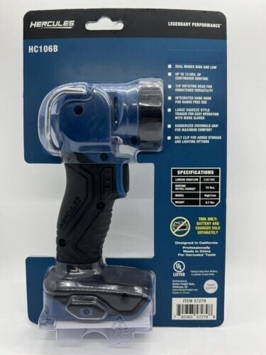 (NEW) HERCULES 20V Cordless 220 Lumen Work Light - Tool Only Spot Drop ...