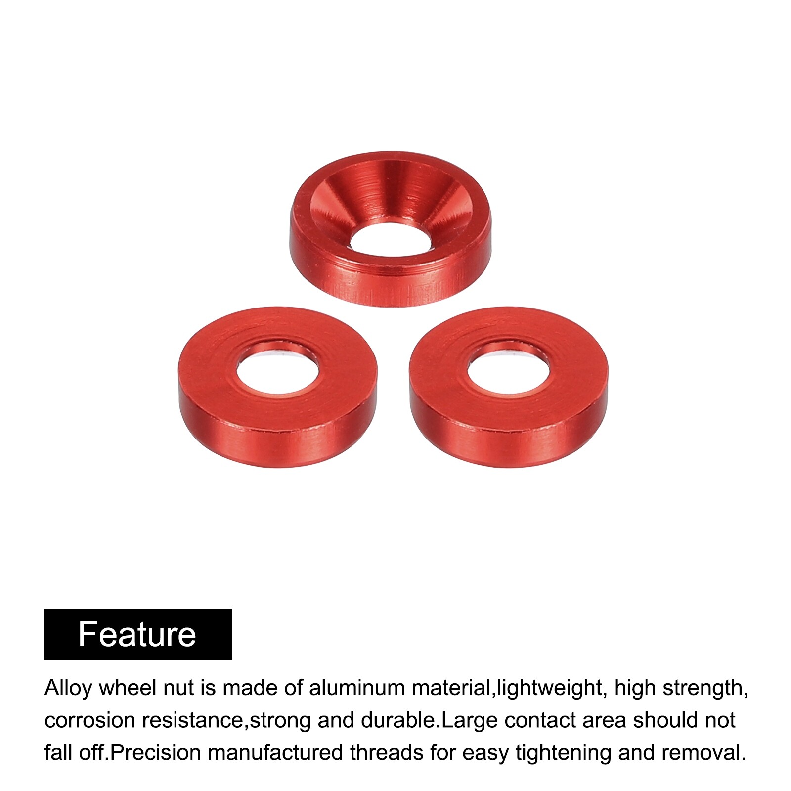 60pcs M3 Counterbore Washers, 8mm/0.31inch Aluminum Alloy for RC, Deep ...