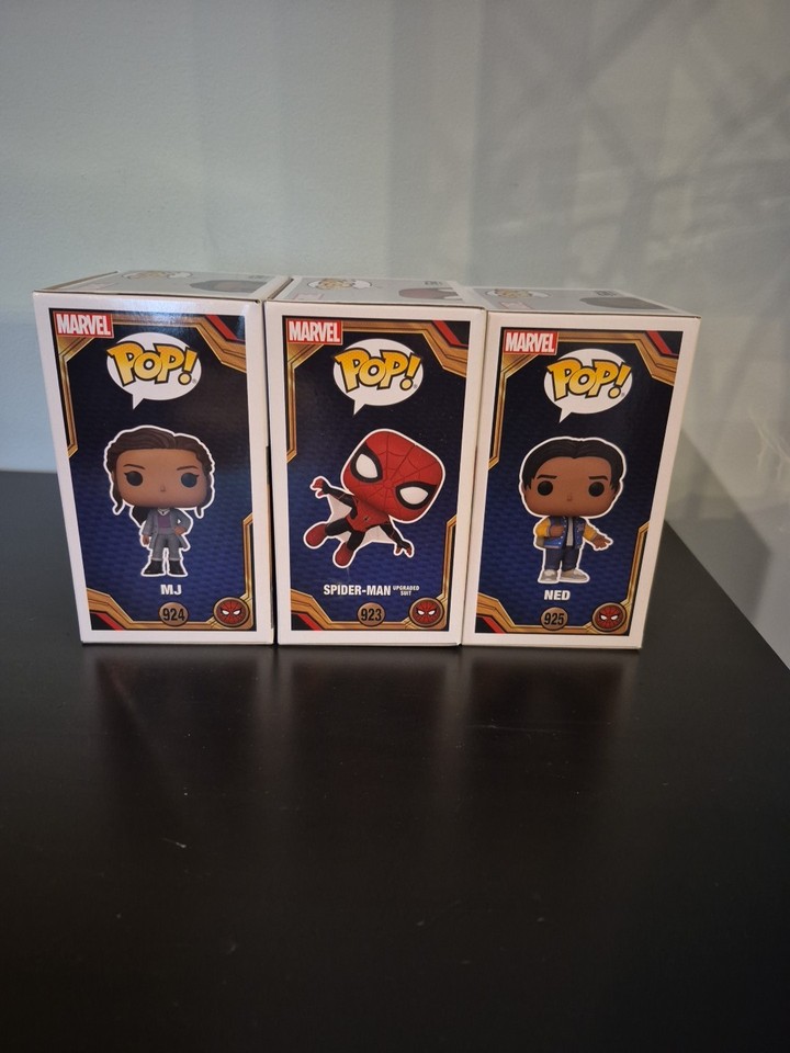 Spiderman, Ned, MJ Marvel Funko Pop Un Opened | eBay