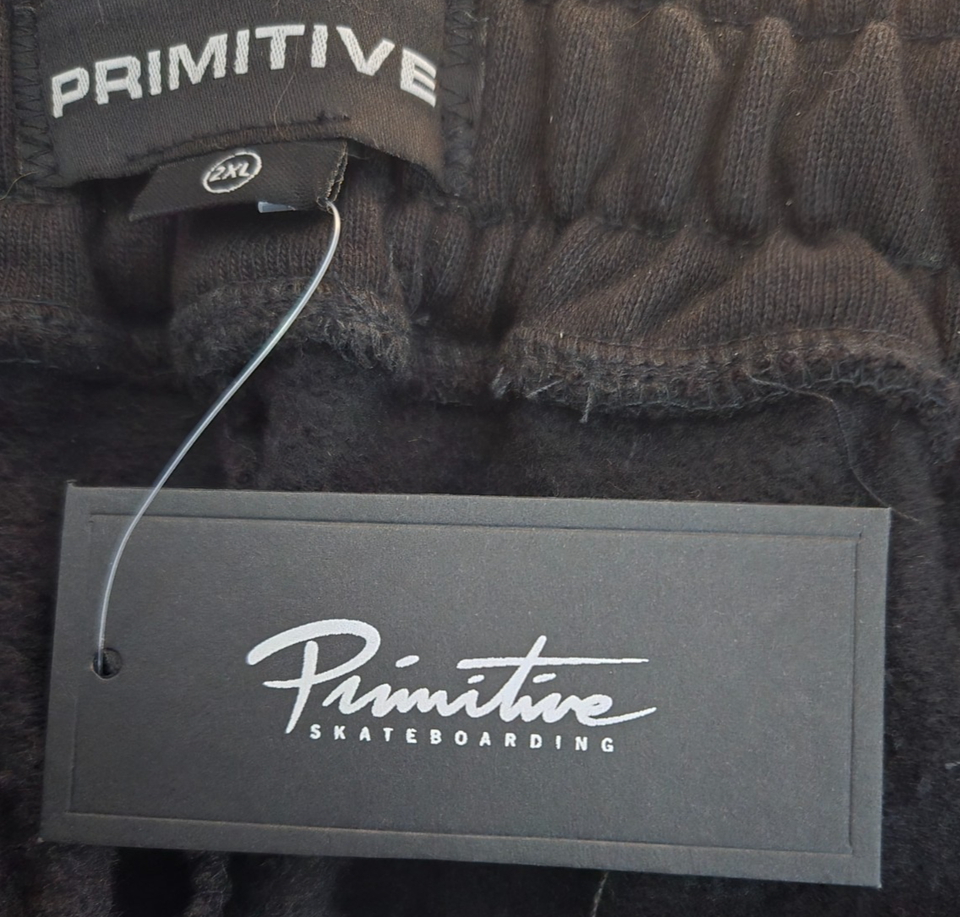 Sweatpants Primitive Skateboarding "Colorado" Black with Emroiderd ...