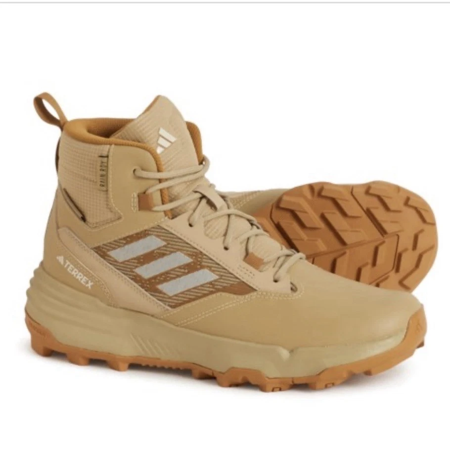 adidas Terrex Unity Leather Rain.RDY Mid Beige Tone Mesa | eBay