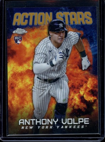 ANTHONY VOLPE 2023 Topps Chrome Update Action Stars RC GOLD Refractor ...