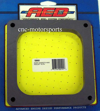 AED Holley Carb BASE GASKETS 4500 10 Pak Dominator Carburetor Gaskets ...
