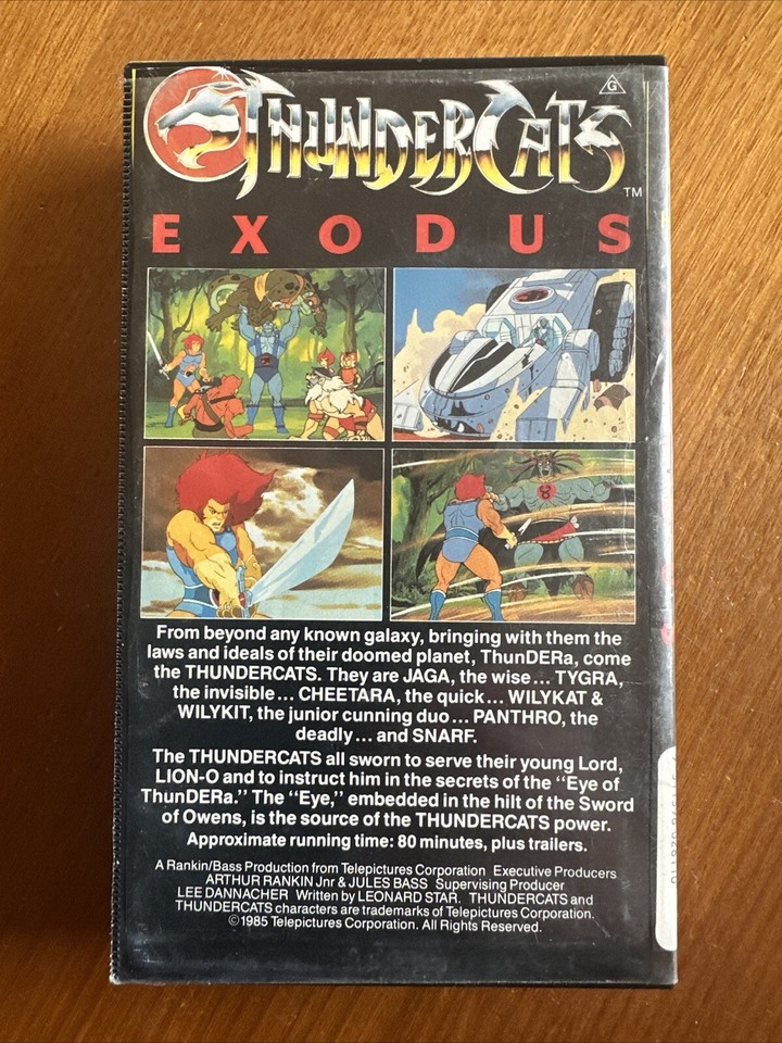 THUNDERCATS: EXODUS (G) VHS VIDEO CASSETTE TAPE PAL OZ SELLER | eBay ...