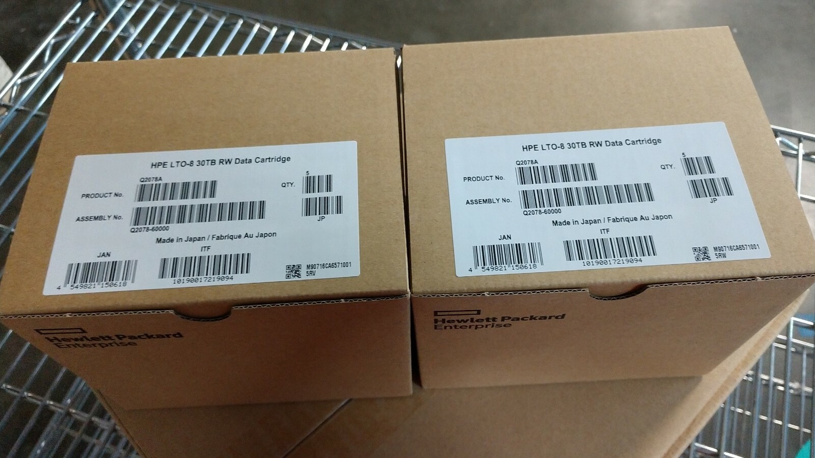 HPE Q2078A LTO Ultrium-8 30TB RW Backup Tape Data Cartridge (10 Pack ...