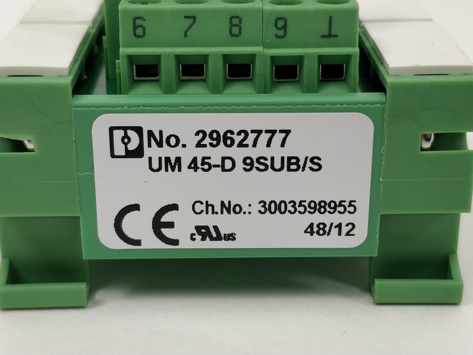 Phoenix contact 2962777 Um 45-D 9SUB/S | eBay