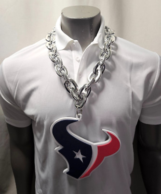 New NFL Houston Texans Fan Chain Necklace Foam FREE Shipping!! | eBay