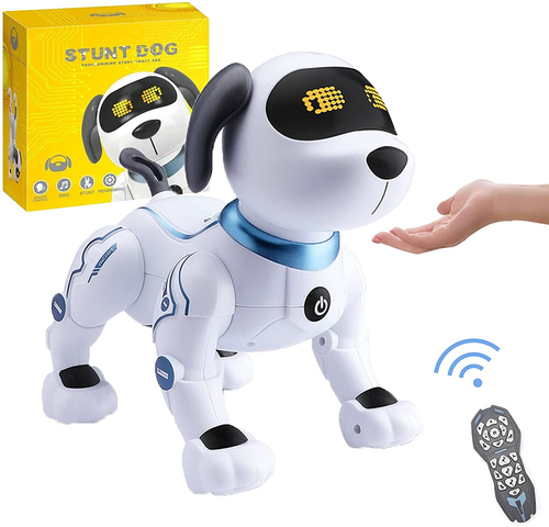 Remote Control Robot Dog Toys Voice Interactive Stunt RC Pet Puppy for ...
