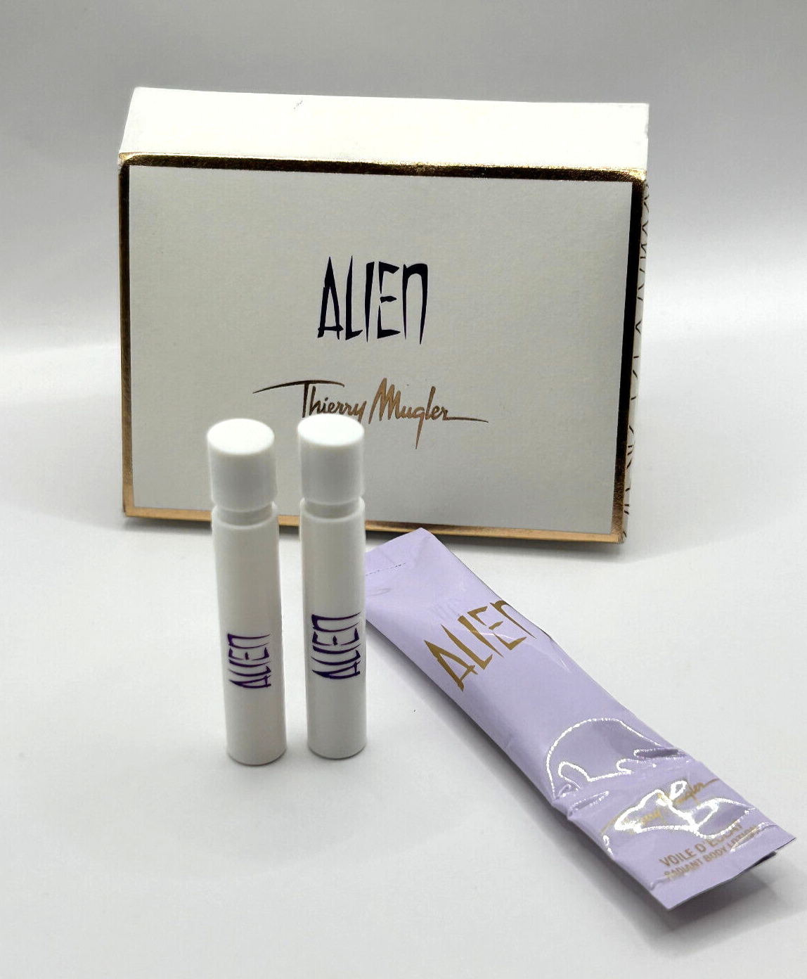 Thierry Mugler Alien Mini GIft box 2 X samples+Voile D'eclat Radian ...