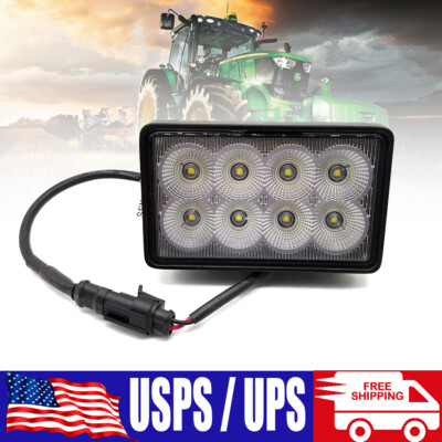 40W LED Work Light Headlight for John Deere, Case/IH, New Holland Skid ...