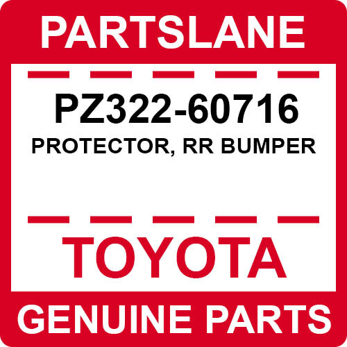 PZ322-60716 Toyota OEM Genuine PROTECTOR, RR BUMPER | eBay