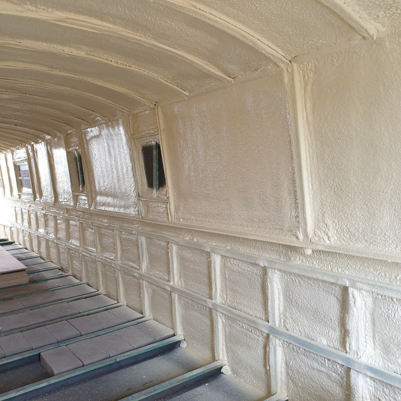 Canal boat insulation/spray foam insulation Boat/Campervan | eBay UK