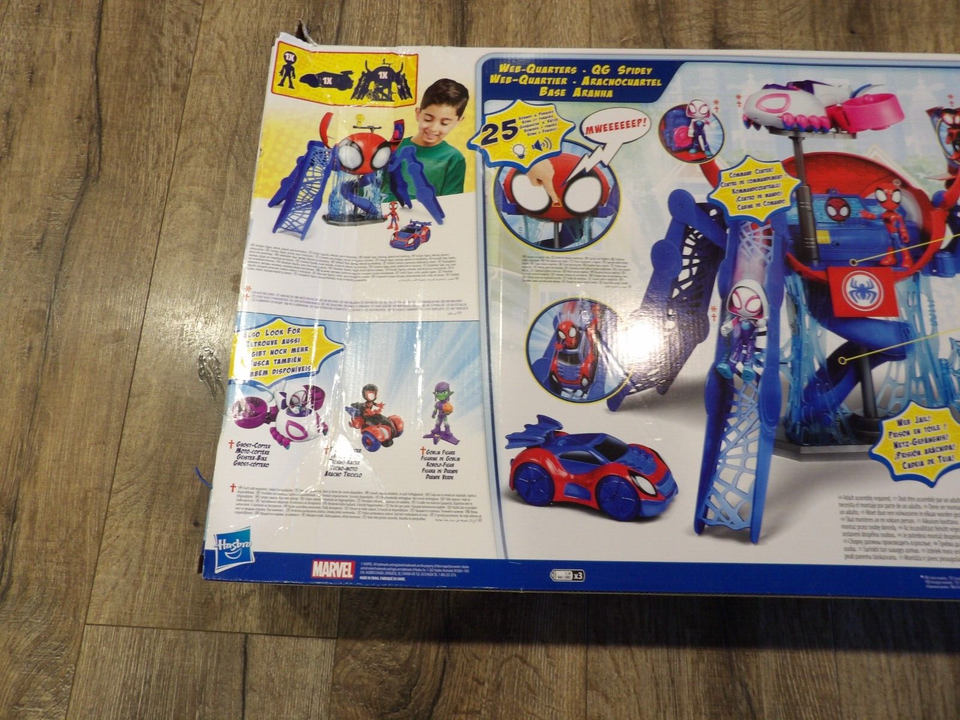 Disney JR Marvel Spidey & His Amazing Friends Web-Quarters Playset ...