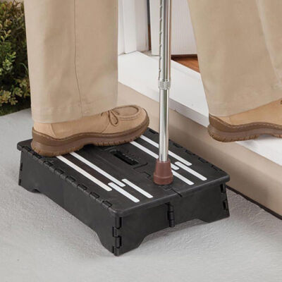 ELDERLY DISABILITY DOOR WALKING ANTI SLIP HALF STEP STOOL OUTDOOR ...