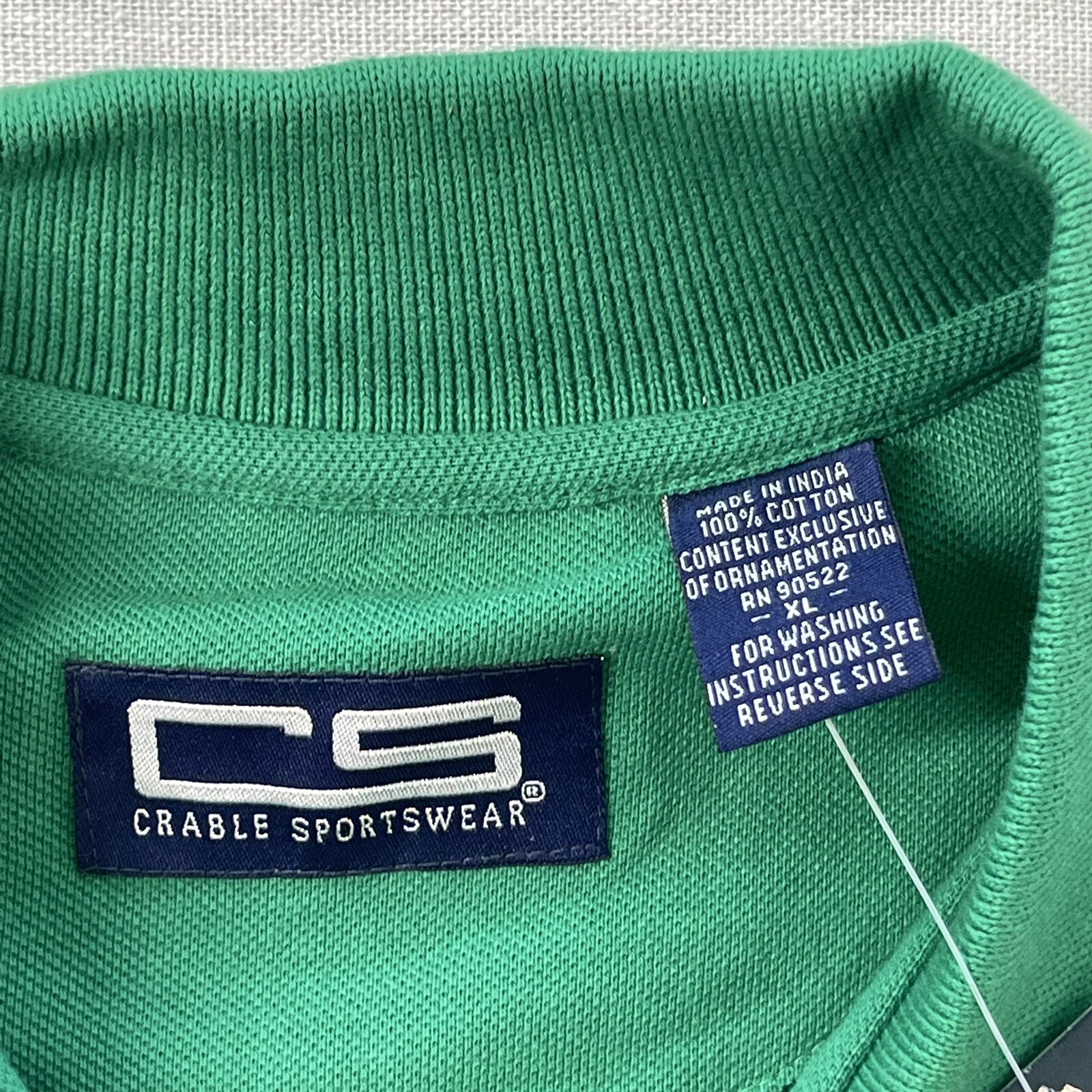 Crable Sportwear Mens Polo Shirt Extra Large Green Go… - Gem