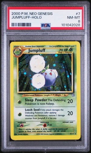 Pokemon Jumpluff #7 Holo Rare Neo Genesis Unlimited PSA 8 WOTC 2000 | eBay