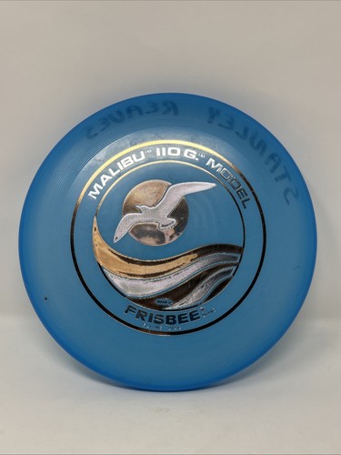 WHAM-O Frisbee Vintage Flying Disc Malibu 110G Model Seagull 1975 Blue ...