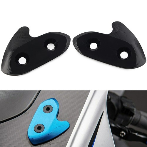 Rearview Mirror Block Off Base Plates Mount Black Fit Yamaha R1 YZF YZF ...