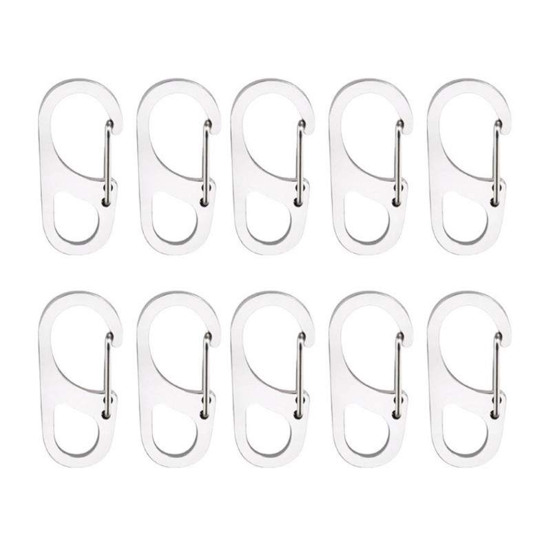 10Pcs Carabiner Clip Carabiner Hook Spring Clip for Gym Camping Hiking ...
