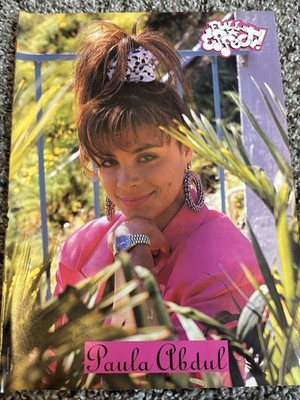 VERY RARE 90s SINGER PAULA ABDUL DANCER TEEN WORD UP MAGAZINE CLIPPING ...