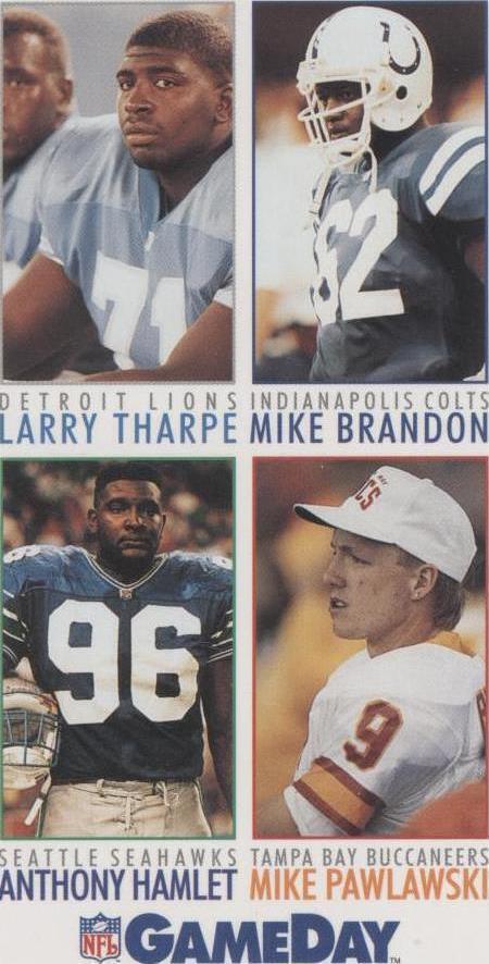 1992 GameDay - Mike Pawlawski, Larry Tharpe, Anthony Hamlet #91 (RC ...