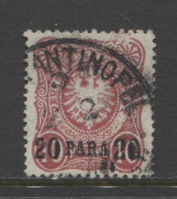 Germany 1884 offices in TURKEY 20 Para early issue used CONSTANTINOPEL ...