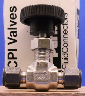 PARKER CPI 4Z-V4LN-SS NEEDLE VALVE ¼ INCH TUBE 316 SS 5000 PSI NIB W ...