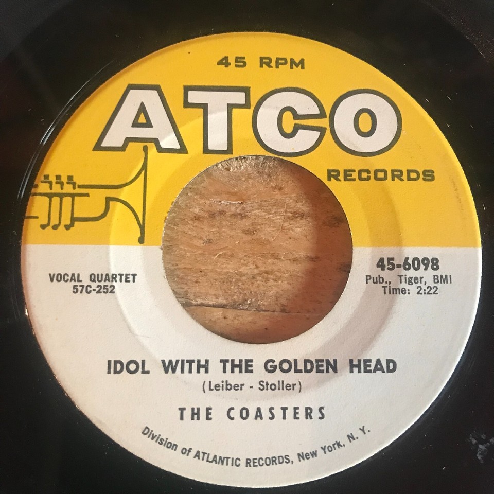 HEAR - KILLER 1957 DOO WOP R&B - THE COASTERS - IDOL WITH THE GOLDEN ...