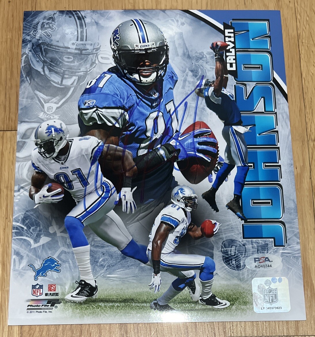 Calvin Johnson Autographed Memorabilia | Signed Photo, Jersey ...