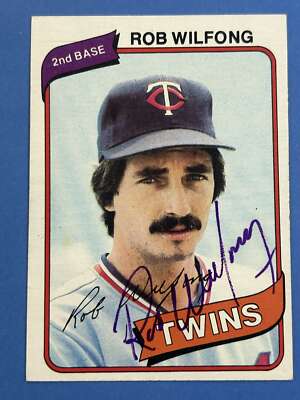 Rob Wilfong Autograph Signed 1980 Topps Minnesota Twins | eBay