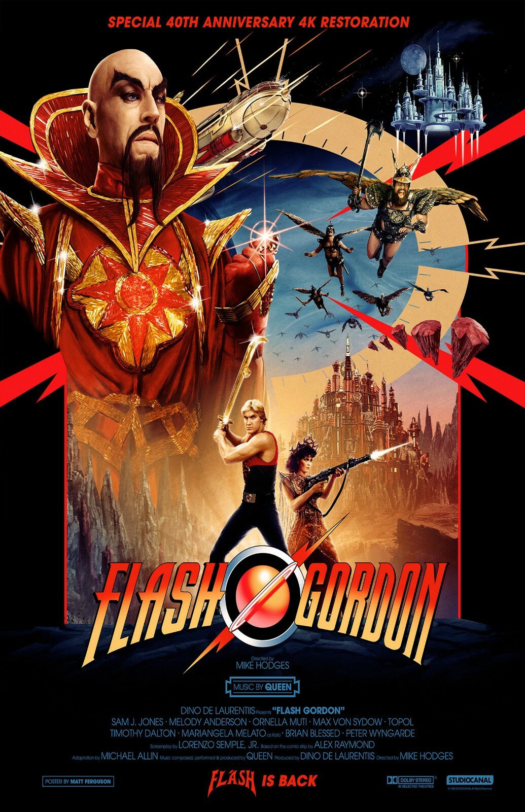 Flash Gordon movie poster 11 x 17 inches - Sam Jones, Melody Anderson ...