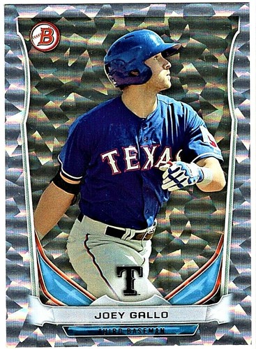 Joey Gallo - 2014 Bowman Draft Haut Prospects Argenté Glace RC | eBay