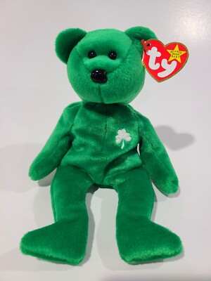 Ty Beanie Baby Babies 5th Gen Erin the Irish Bear 8.5" Authentic MWMT ...