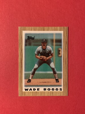1987 Topps Mini Leaders Baseball Card #41 Wade Boggs Boston Red Sox HOF ...