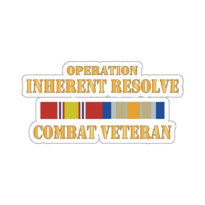 Kiss-Cut Stickers - Opn Inherent Resolve (OIR) SVC Bar - Combat Veteran ...