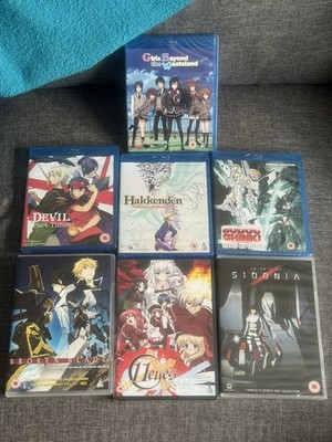 Anime DVD/Bluray Bundle x7 (Read description for titles/sealed/unsealed ...