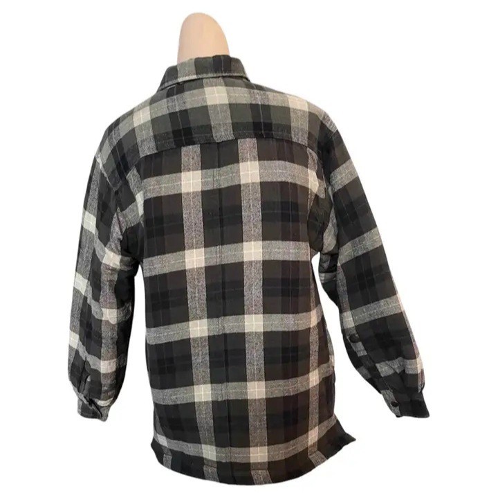Men’s Rustic Ridge Heavy Quilt Lined Flannel Shirt Jacket Size Medium ...