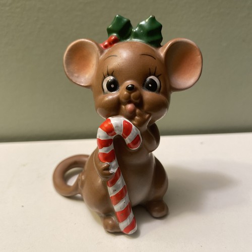 Vintage Japan Josef’s Originals Mice X-Mas Figurine w/ Candy Cane ...