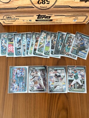 2024 Topps Montgomery Club SEATTLE MARINERS HOLO FOIL STAMPED TEAM SET ...