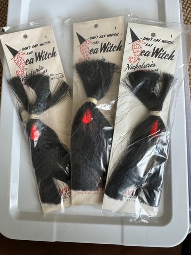 Sea Witch Trolling Lure by Nickelure. Black Skirt / Orange Head 2 1/2 ...