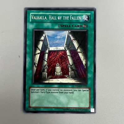 VALHALLA HALL OF THE FALLEN SPELL YU-GI-OH CARD YUGIOH TRADING CARD ...