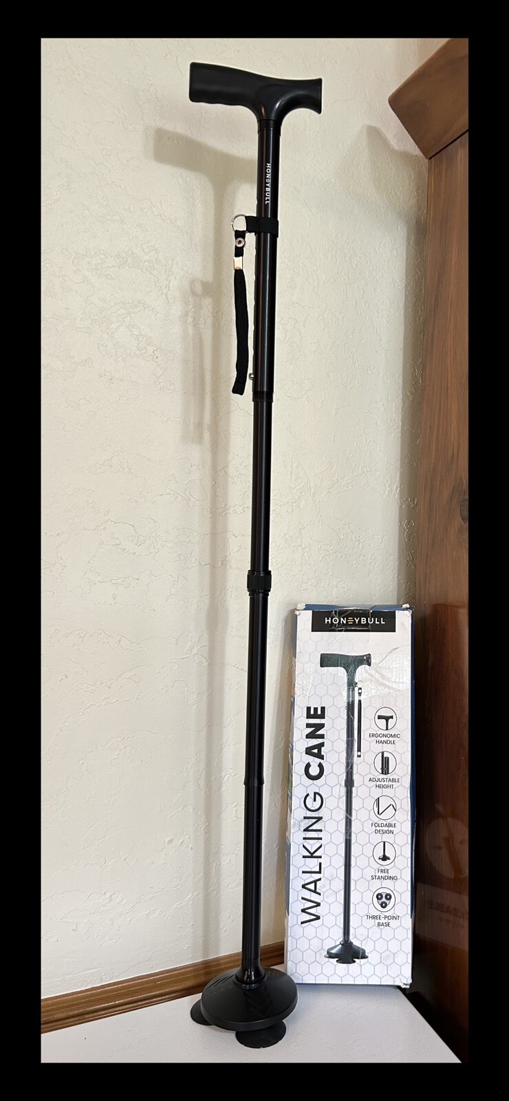 (New) Walking Cane Free Standing (Pivot Stabilizers) Man/Woman Compact ...