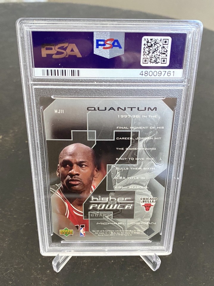 Michael Jordan 1999 Upper Deck A Higher Power Level 1 #MJ11 30/100 PSA ...