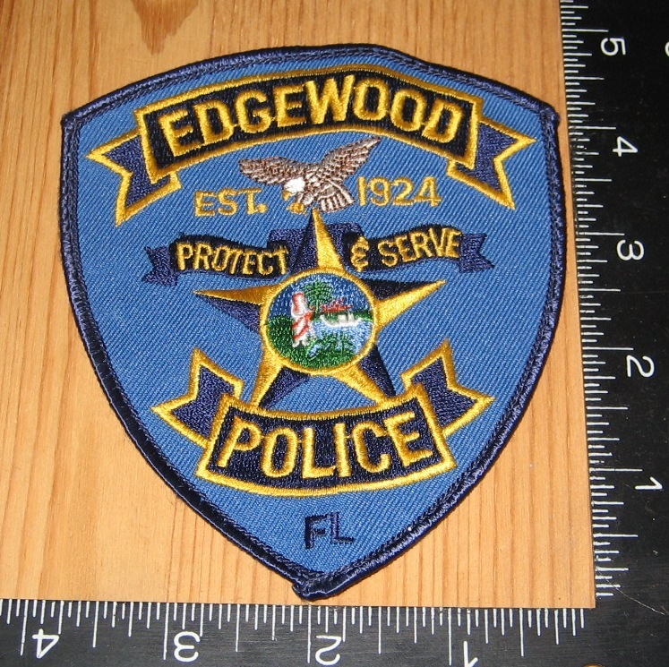 Edgewood Florida Protect & Serve EST. 1924 Police Department Cloth ...