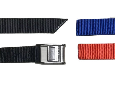 STAINLESS STEEL CAM STRAP - 25mm POLYESTER WEBBING - various colours ...
