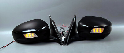 2005-2009 Nissan Fuga M35 Infiniti Y50 Black Power Folding Side Mirror ...